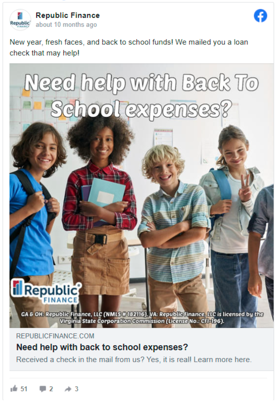ads for schools